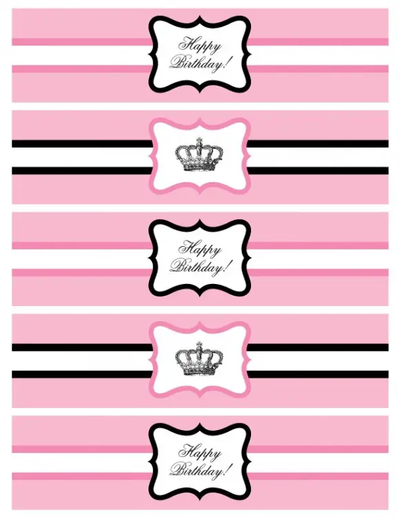 22 Custom Printable Water Bottle Labels Kitty Baby Love