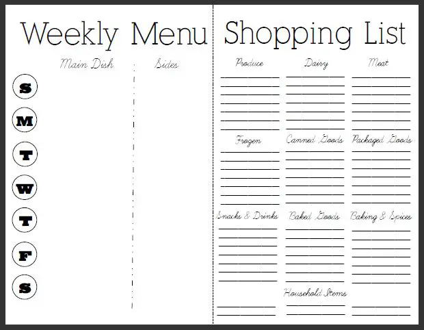 28 Free Printable Grocery List Templates Kitty Baby Love