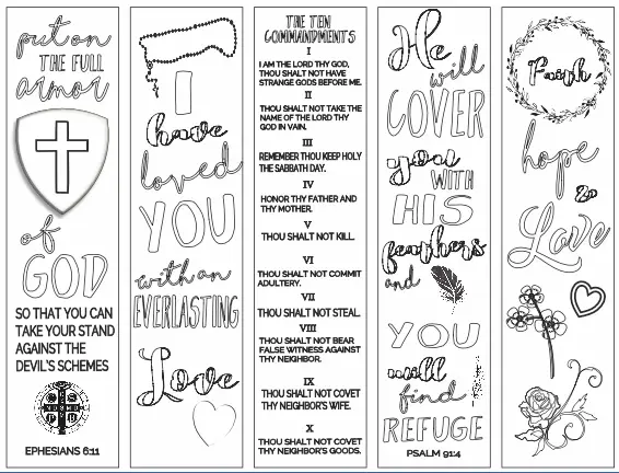 Ephesians 1 4 Color Your Own Bible Journaling Bookmarks Best Free 