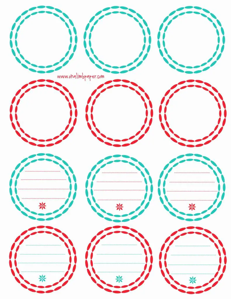 40 Unique Printable Christmas Gift Tags Kitty Baby Love