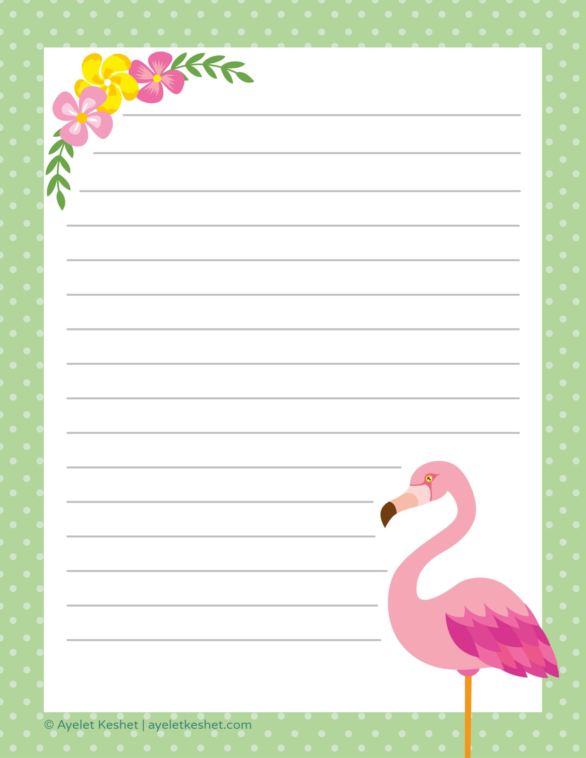 48 Pretty Letter Writing Paper Kitty Baby Love