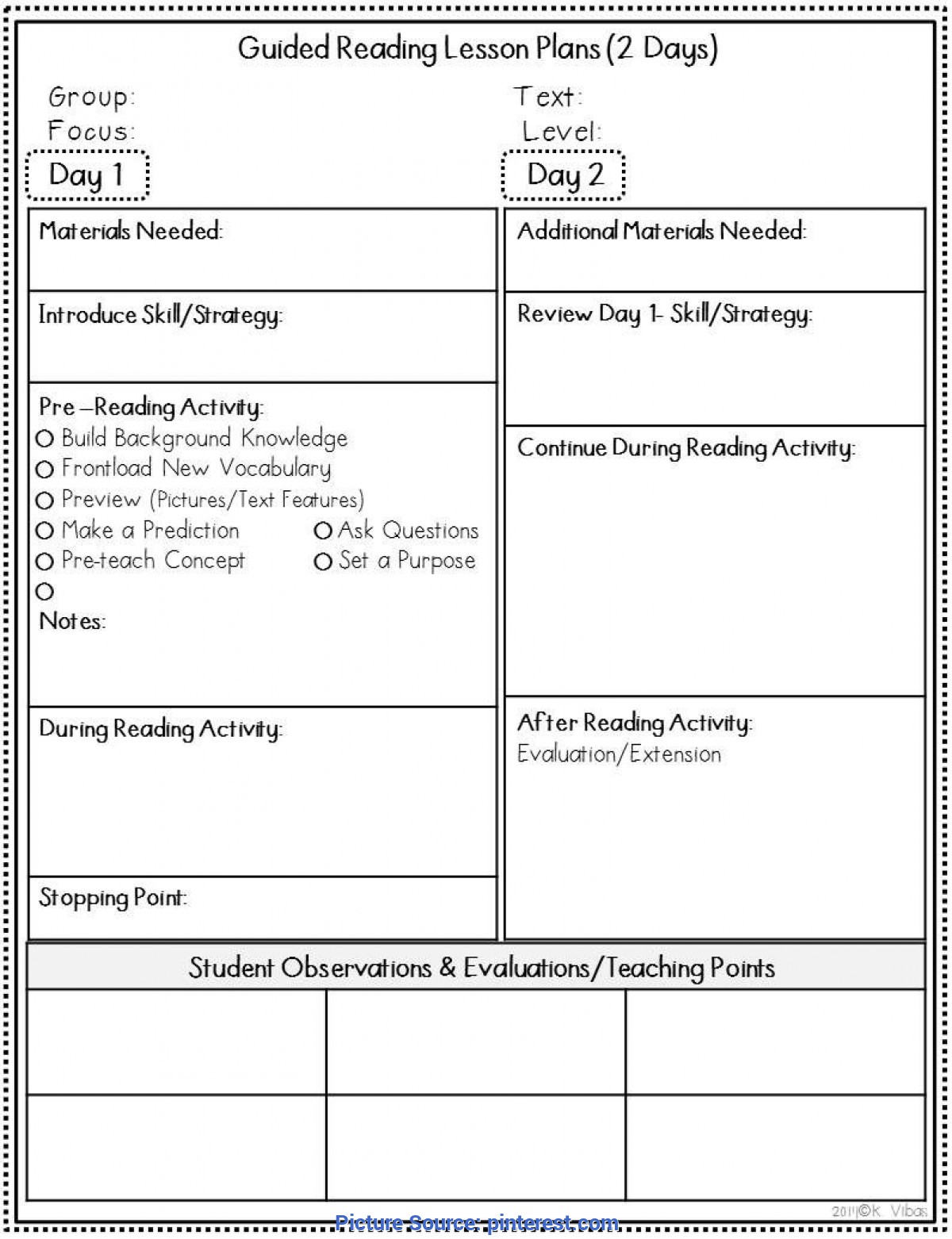 Og Lesson Plan Template