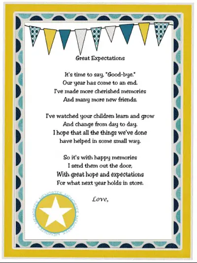 8 Best Pre-school Graduation Poems Samples (PDF) - Kitty Baby Love