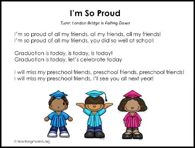 8 Best Pre-school Graduation Poems Samples (PDF) - Kitty Baby Love
