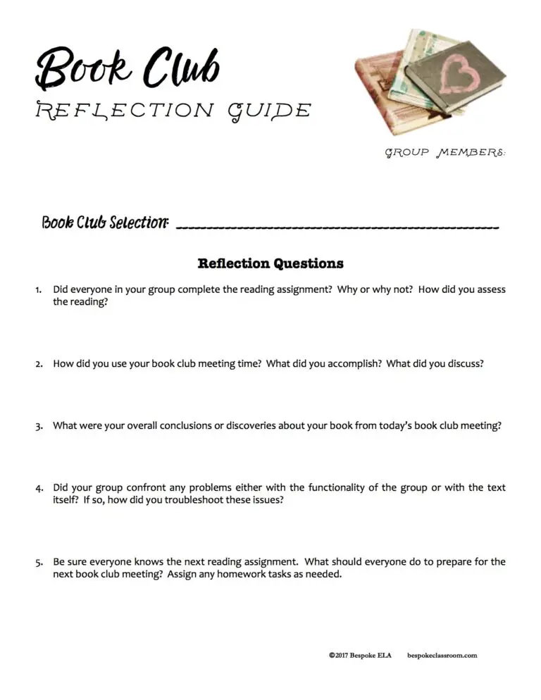 8 Printable Book Club Questions for Any Kind of Discussion - Kitty Baby ...