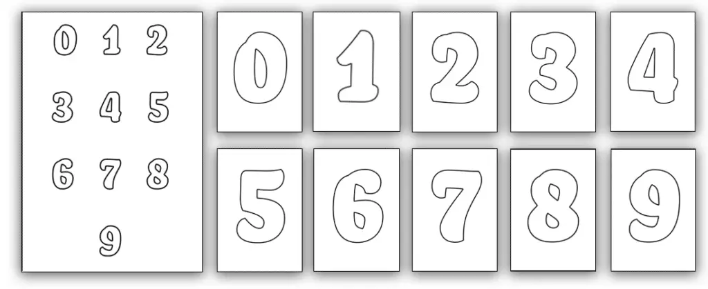 Fun Learning With Printable Bubble Numbers - Kitty Baby Love