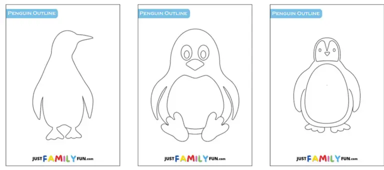 Printable Penguin Outline Templates: Crafting Fun with Our Adorable ...